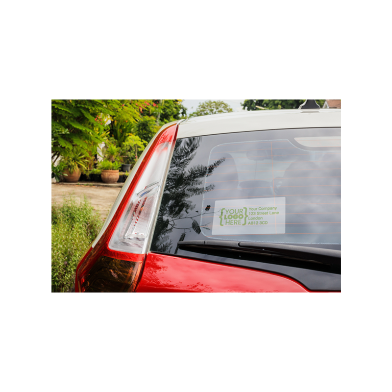 Biodegradable and Compostable 150x80mm Window Stickers | Eco Labels
